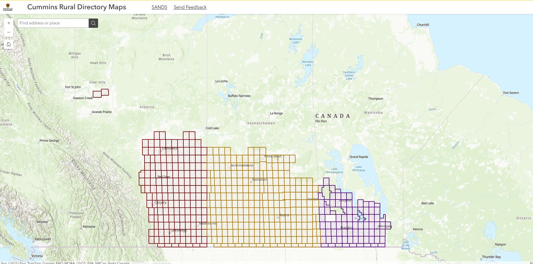 Cummins Maps and CPR Land Sales Tools at UCalgary
